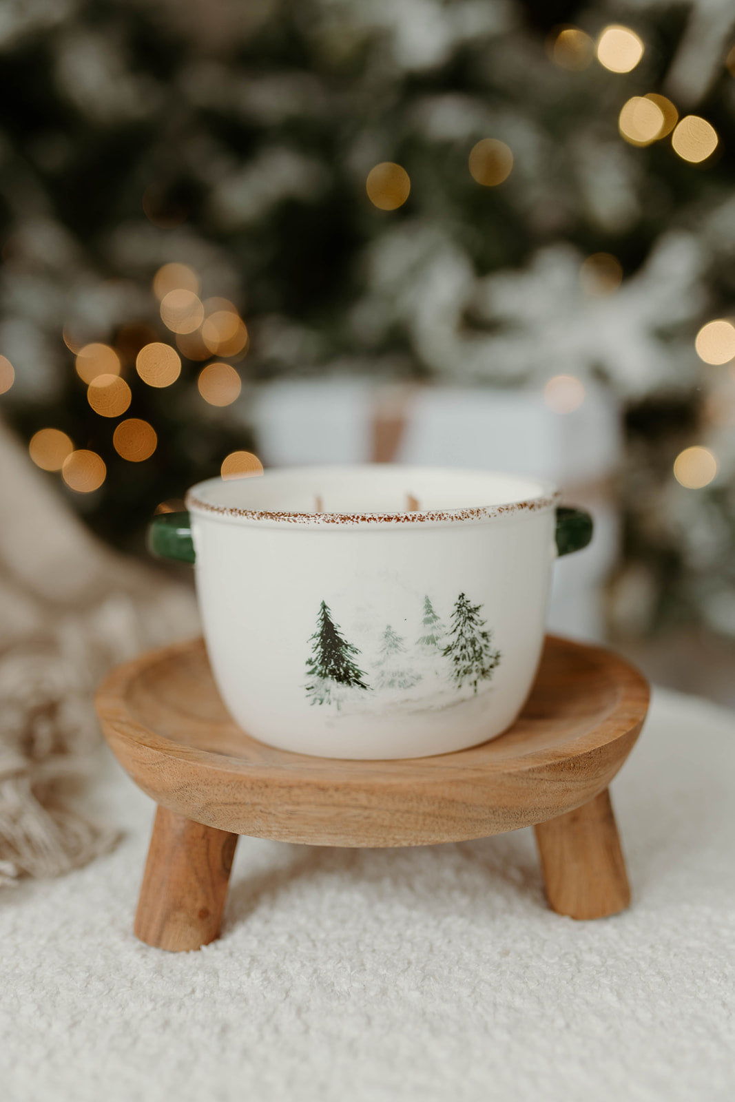 Frosted Pine Crock – 168 Candles Studio